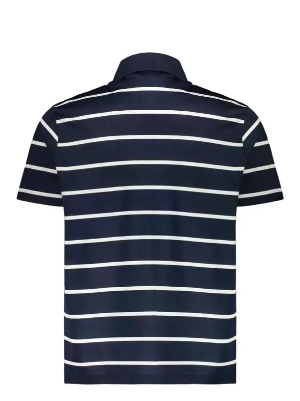 Paul & Shark Striped Short-sleeve Polo Shirt - Blue