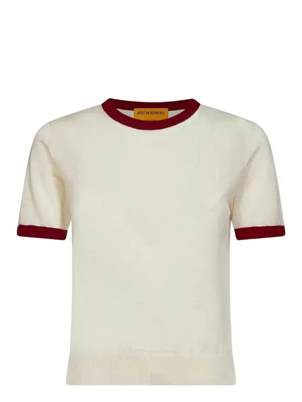Guest In Residence Featherweight Cashmere T-shirt - Neutrals