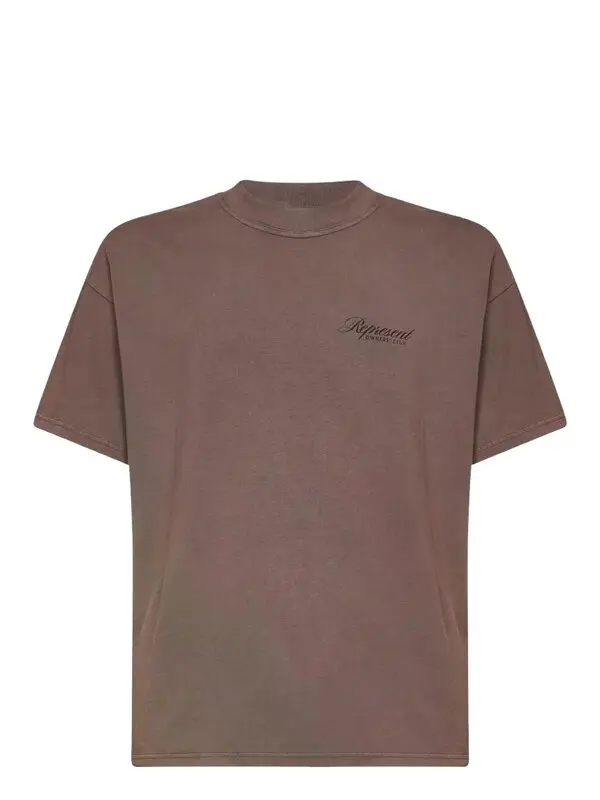 REPRESENT Owners Club Logo-print T-shirt - Brown