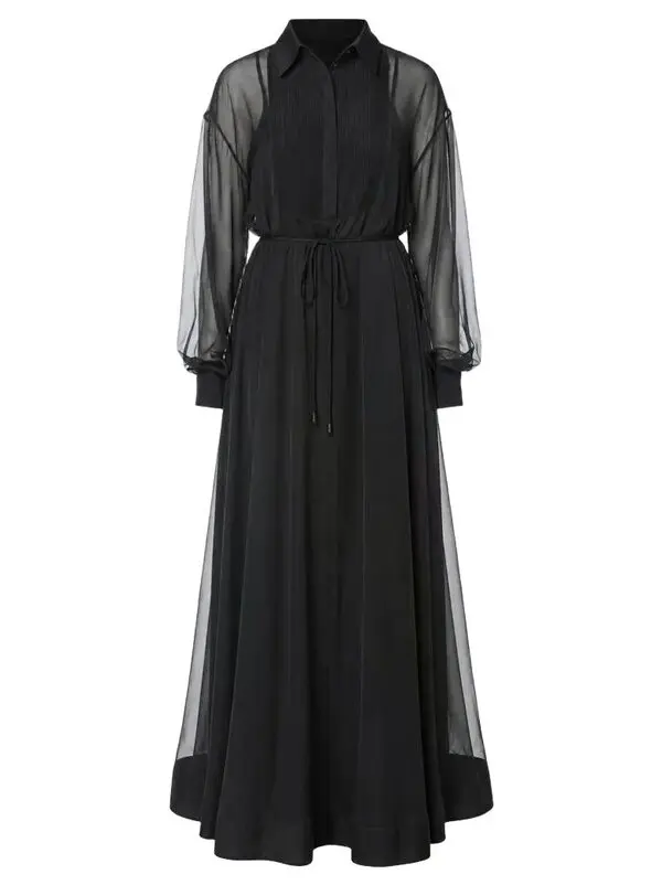 Ted Baker London Sheer Finish Maxi Dress - Black