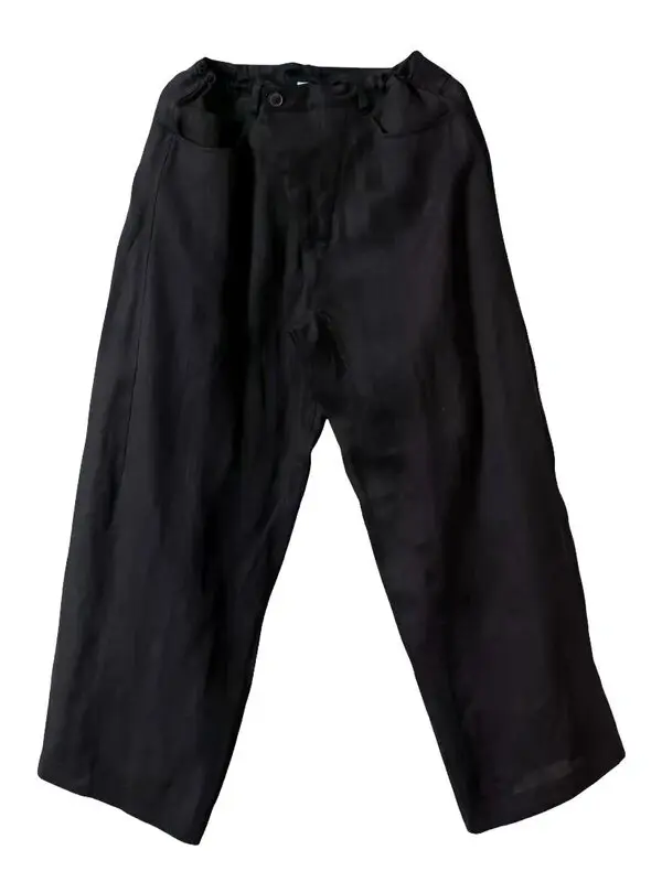 JAN JAN VAN ESSCHE Sheer Twill Wide-leg Trousers - Black