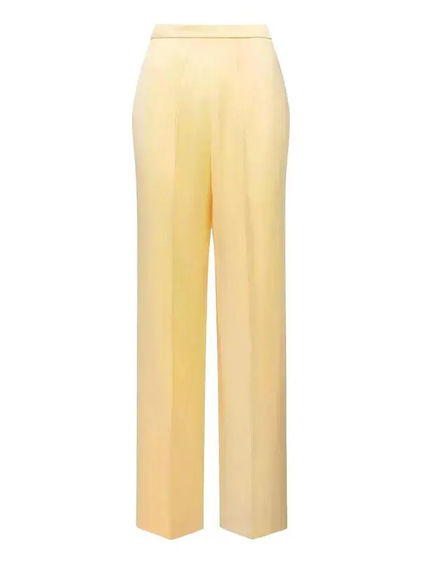 Another Tomorrow Straight-leg Trousers - Yellow