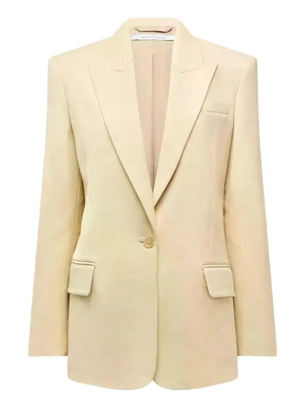 Another Tomorrow Oversized Tailored Blazer - Neutrals