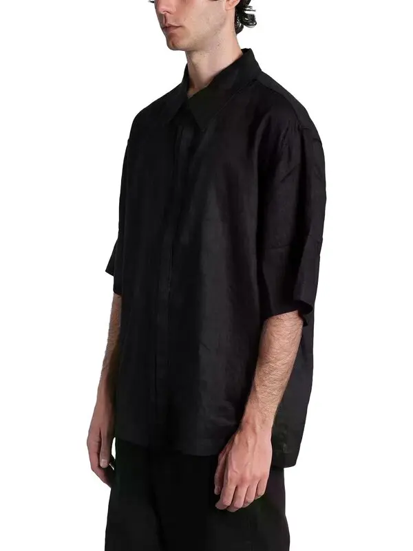 ENTIRE STUDIOS Linen Shirt - Black
