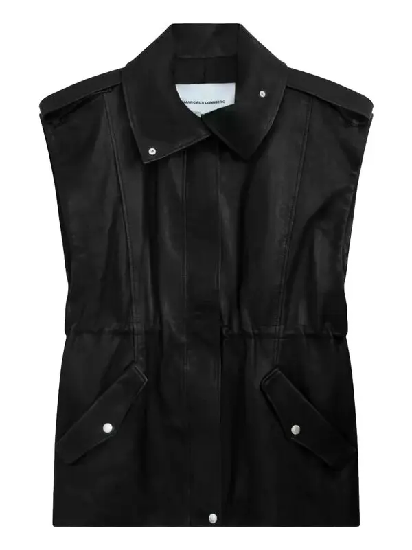 MARGAUX LONNBERG Astor Sleeveless Jacket - Black