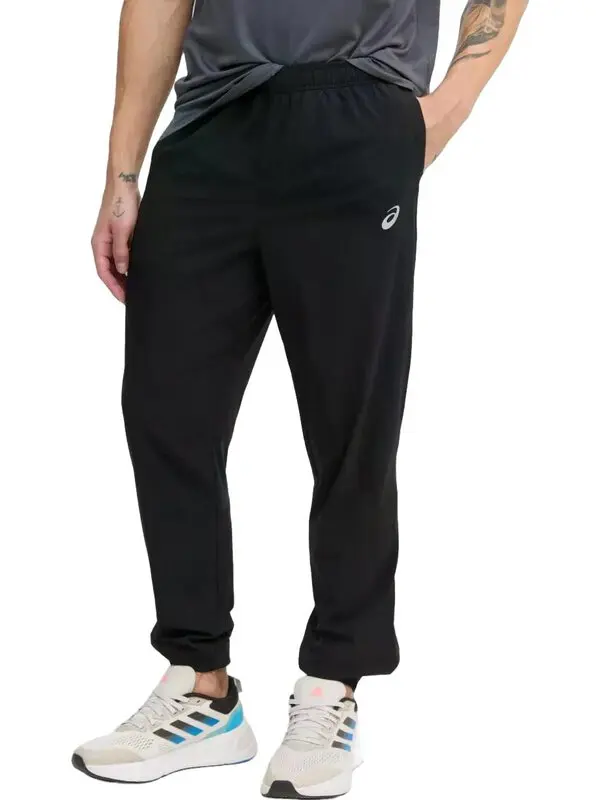 Asics Core Elasticated Logo Track Pants - Black