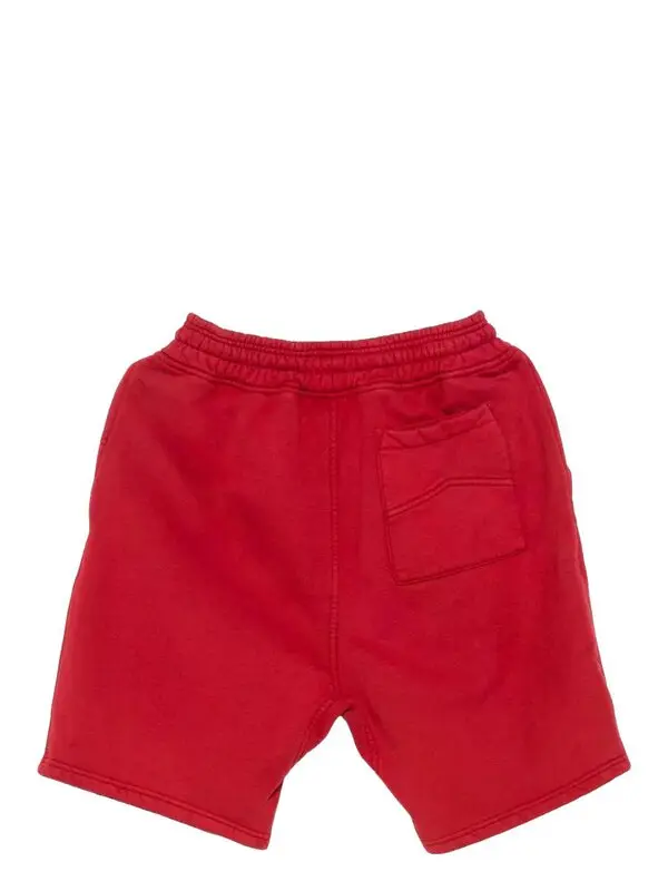 Rhude Drawstring Shorts With Embroidered Logo - Red