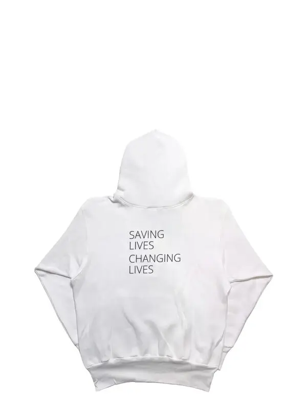Balenciaga World Food Programme Logo Hoodie - Neutrals