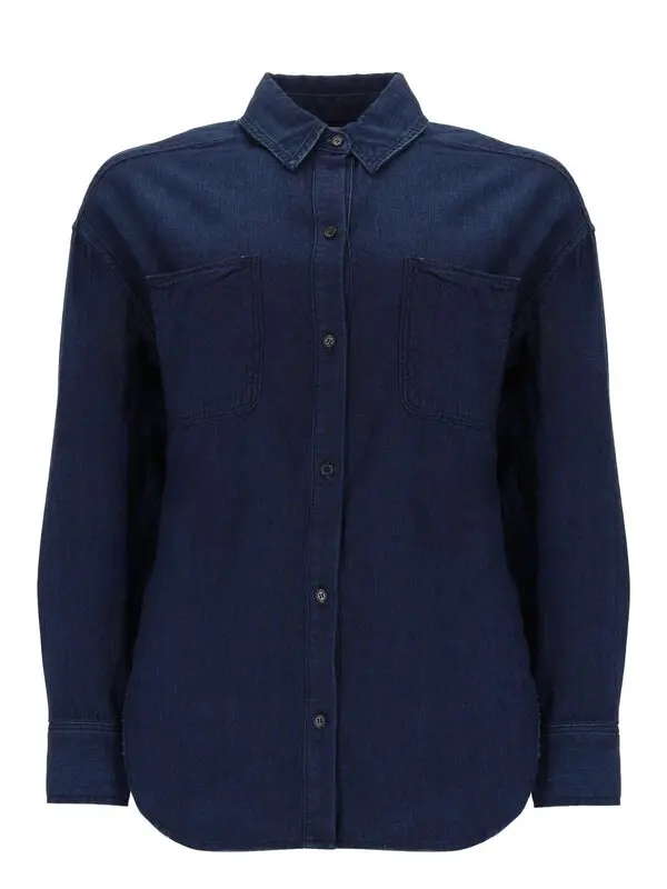 Vince Cotton Shirt - Blue
