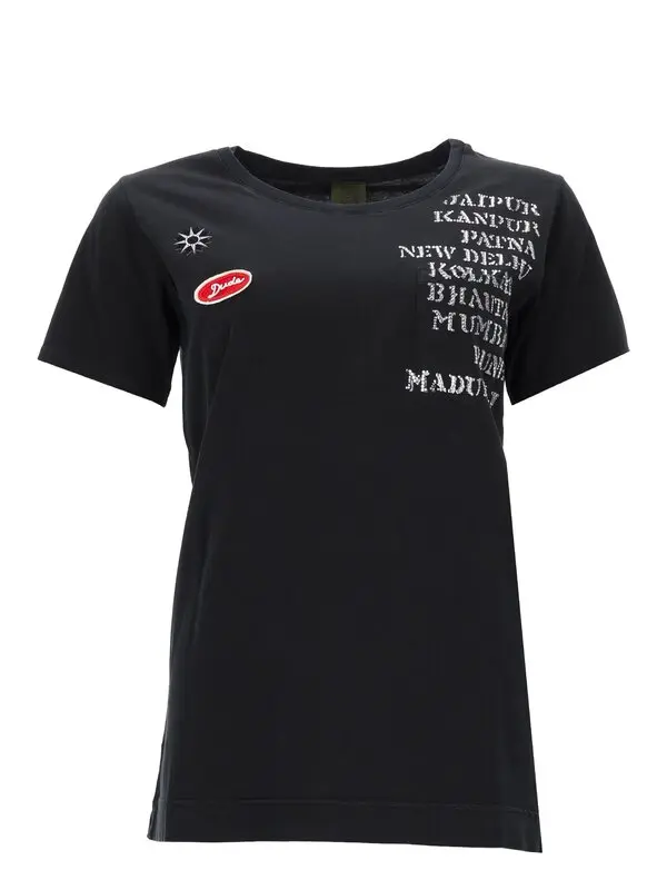 Mr & Mrs Italy Printed T-shirt - Black