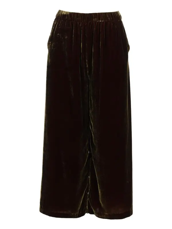 P.a.r.o.s.h Velvet Silk Blend Trousers - Multicolour