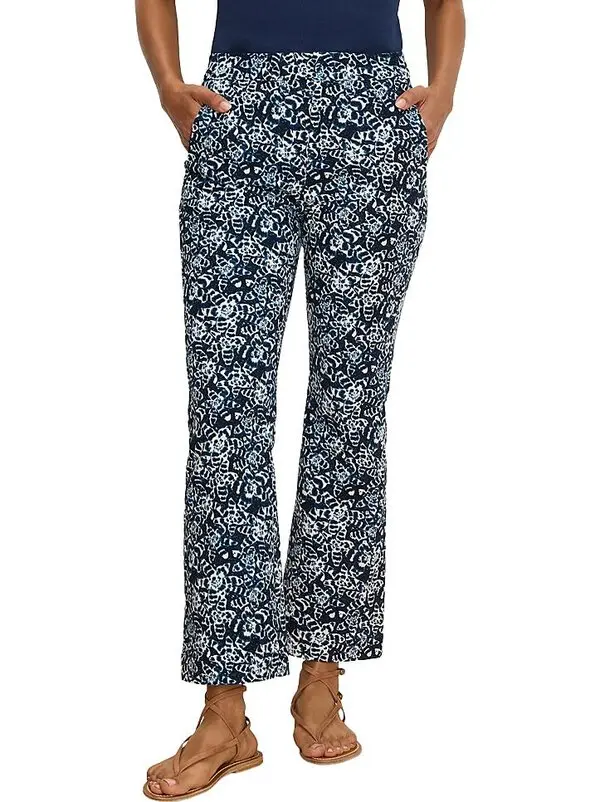 NIC+ZOE Plaza Demi Bootcut Pants - Indigo Multi