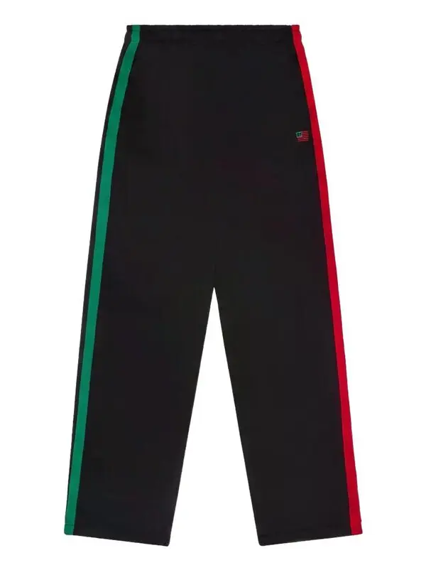 DENIM TEARS Two Flags Track Pants - Black