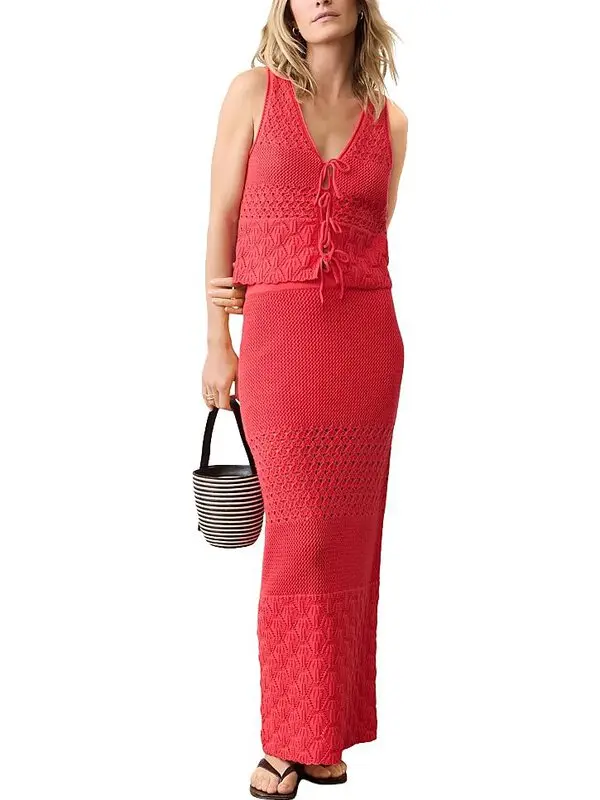 Marine Layer Amanda Sweater Vest - Red