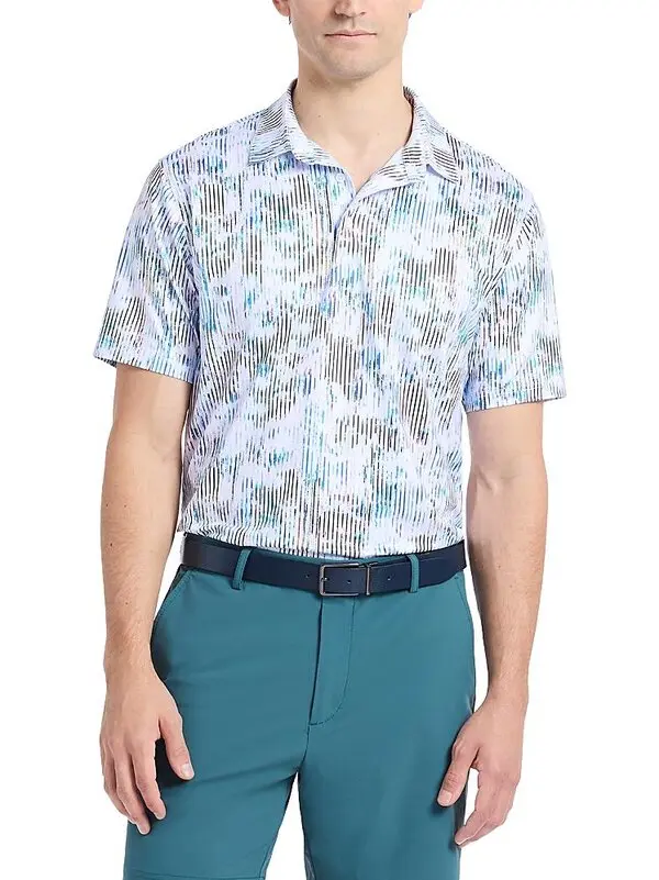 Robert Graham Clyne Short Sleeve Knit Polo - Multi