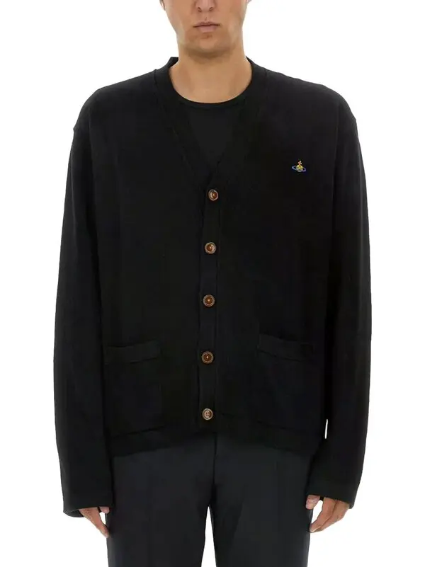 VIVIENNE WESTWOOD Alex Button Cardigan - Black