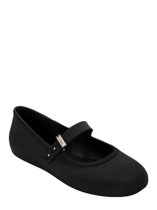 Melissa Soft Ballerinas With Adjustable Strap - Black