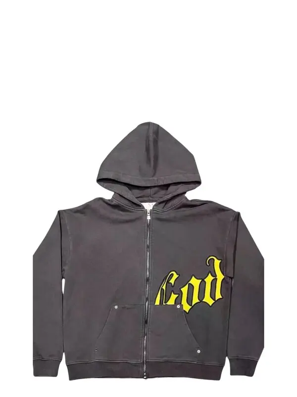 GODSPEED Og Logo V2 Zip-up Hoodie - Grey