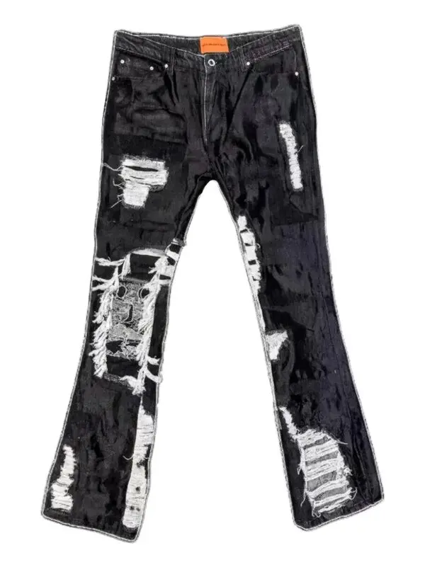 WHO DECIDES WAR Magnify Distressed Jeans - Black