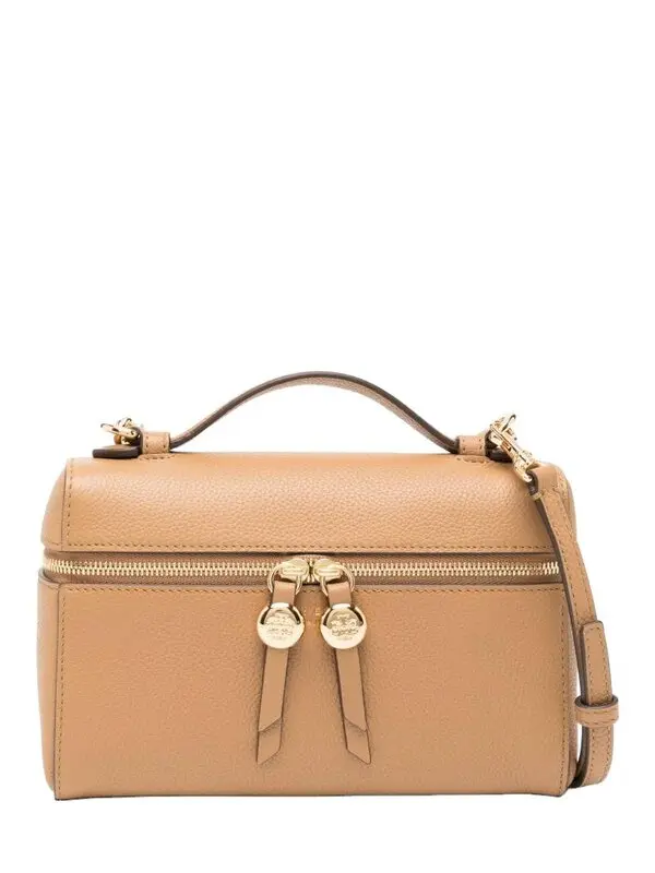 Tory Burch Romy Leather Vanity Case - Brown