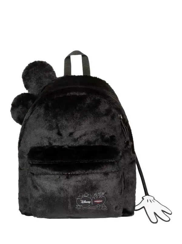 EASTPAK Mickey Mouse Faux-fur Backpack - Black