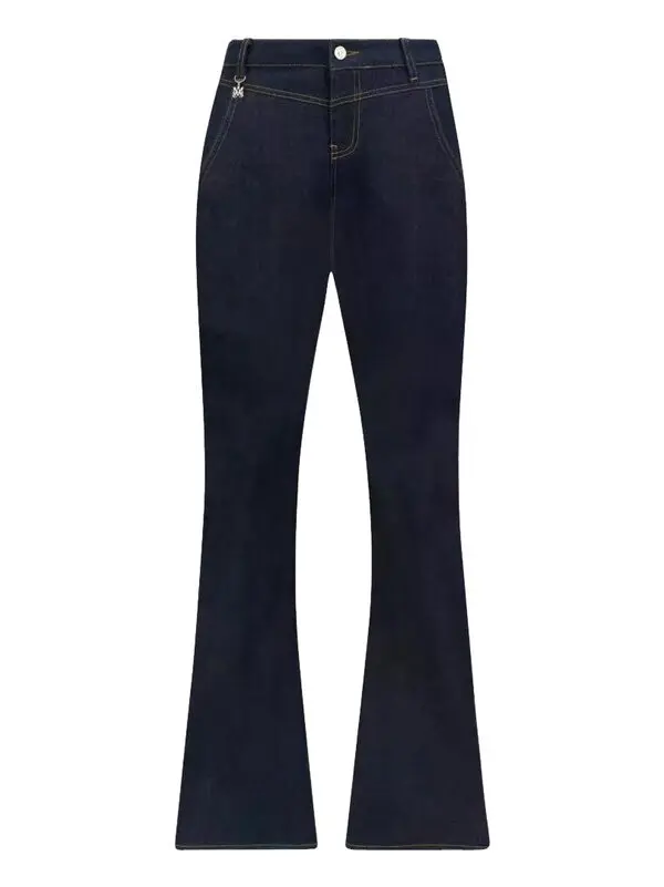 Amiri Logo-charm Bootcut Jeans - Blue