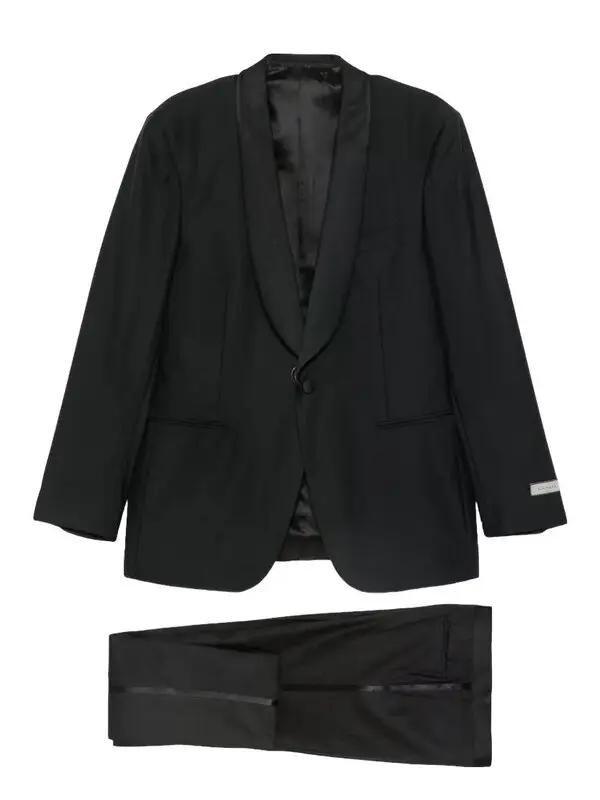 Canali Shawl-lapel Suit - Black