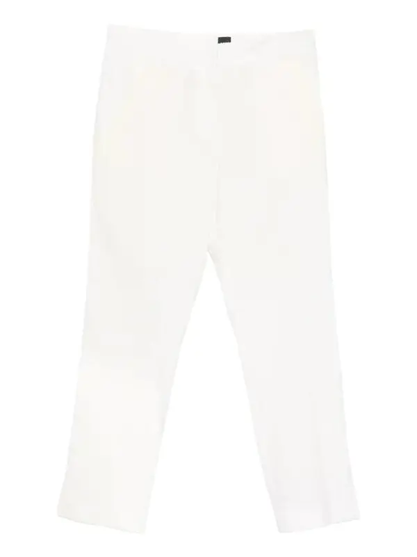 BOSS Tailored Linen Trousers - White