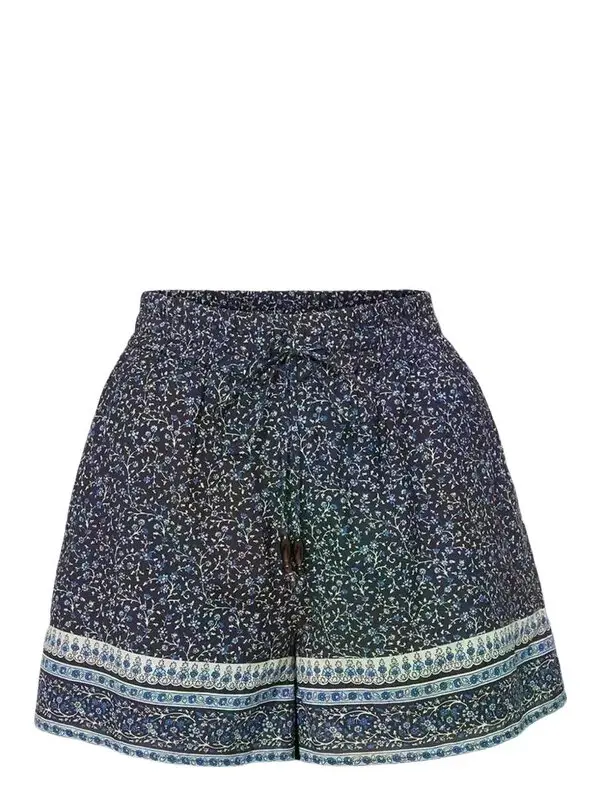Veronica Beard Vivaldi Floral Print Shorts - Blue