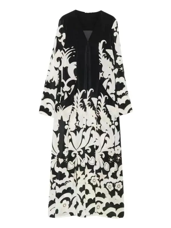Faliero Sarti Single-breasted Silk Coat - Black