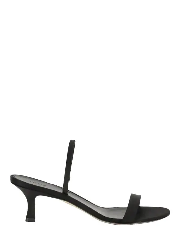 THE ROW Ella Slingback Heeled Sandals - Black