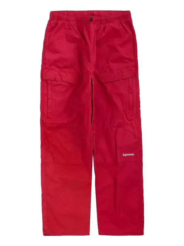 Supreme Logo-print Loose-fit Trousers - Red