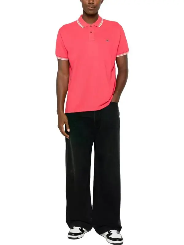 VIVIENNE WESTWOOD Classic Embroidered-detail Cotton Polo Shirt - Pink