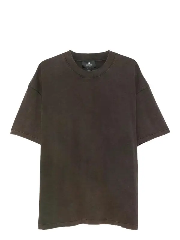 REPRESENT Initial Faded-effect Logo-plaque T-shirt - Brown