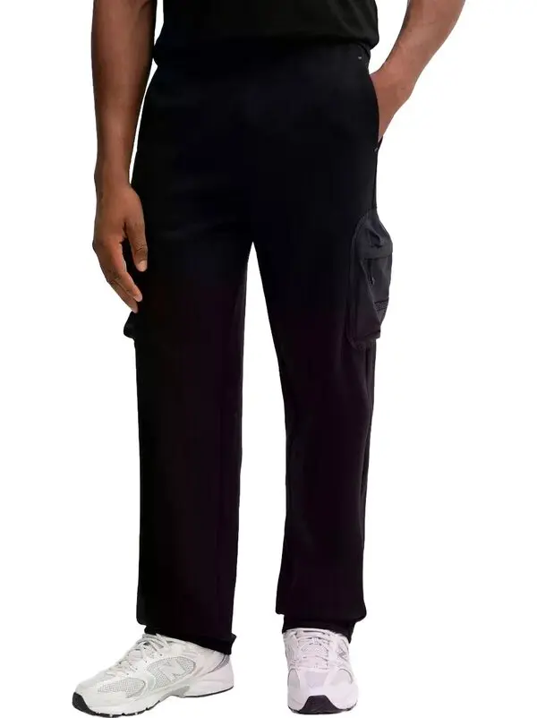 EA7 Logo-patch Track Pants - Black