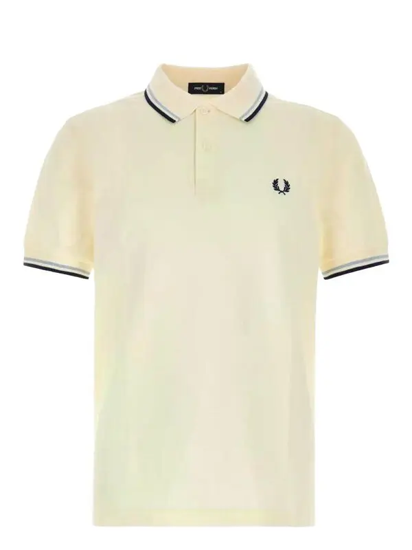 Fred Perry Tipping-detail Piqué Polo Shirt - Neutrals