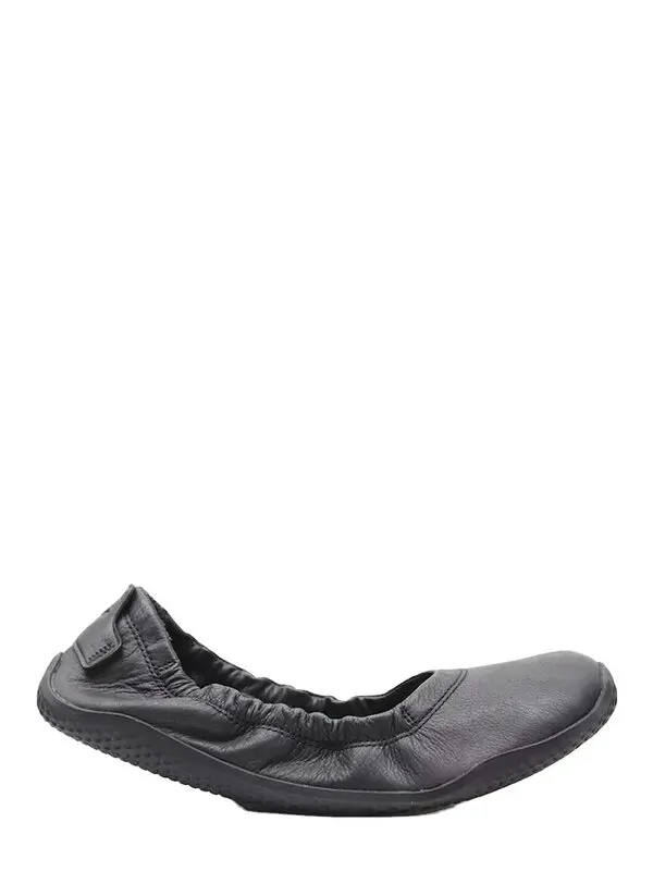 VIVOBAREFOOT Grained Leather Ballet Flats - Black