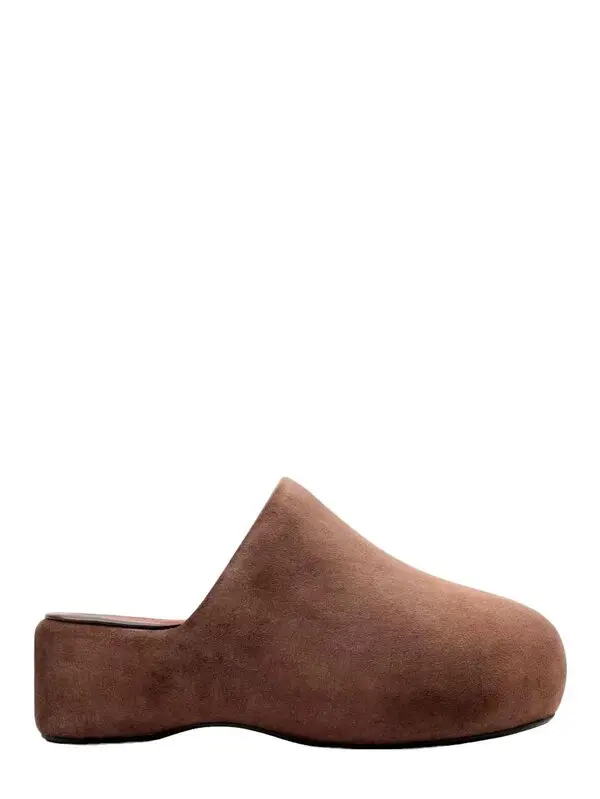 SIMONMILLER Bubble Suede Mules - Brown