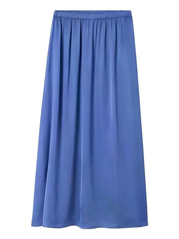 American Vintage Elasticated Waist Midi Skirt - Blue