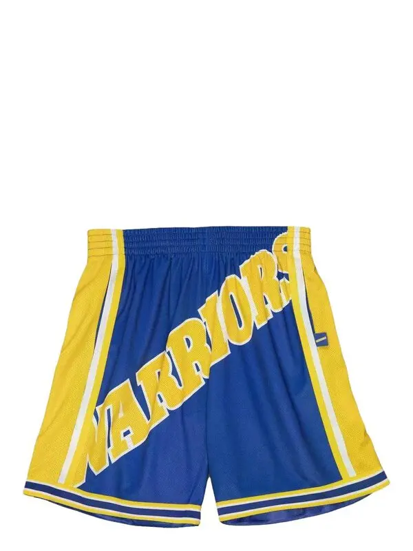 Mitchell & Ness Nba Golden State Warriors Blown Out Fashion Shorts - Blue