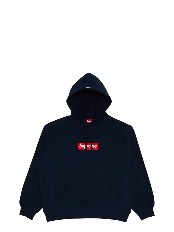 Supreme Box Logo Hoodie Fw24 - Navy