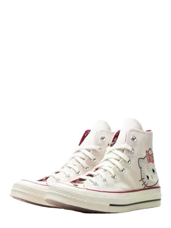 CONVERSE X Hello Kitty Chuck 70 Embellished Sneakers - Neutrals