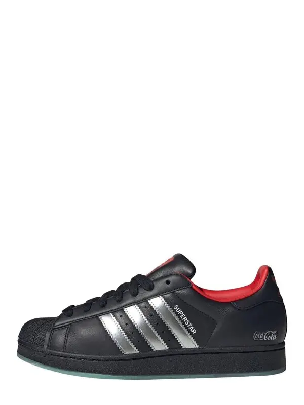 Adidas X Coca-cola Superstar Sneakers - Black/metallic Silver