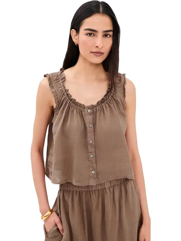 Velvet By Graham & Spencer Tana Blouse - Tree