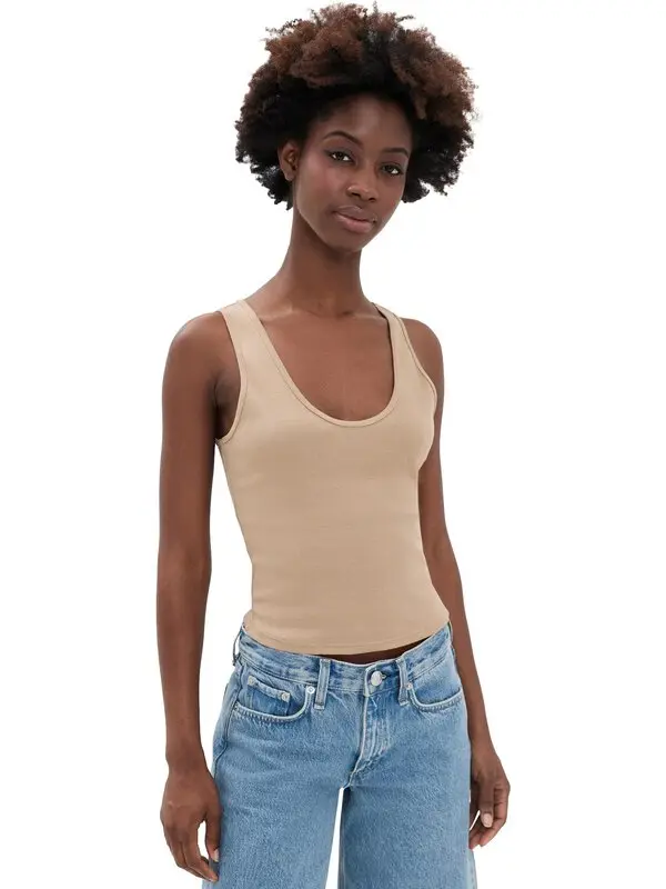 Paige Bali Tank - Macadamia