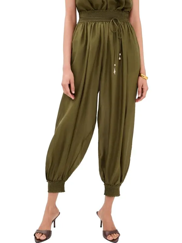 Zimmermann Mahon Harem Pants - Olive