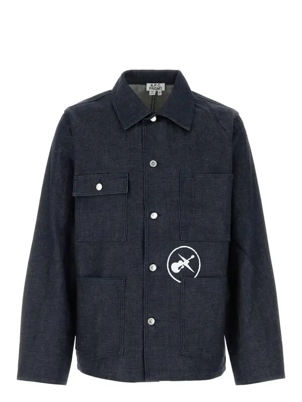 A.p.c. Denim Frgmt Jacket - Blue