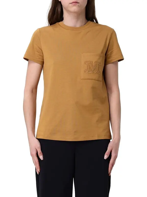Max Mara Earth T-shirt With Pocket Detail - Multicolor