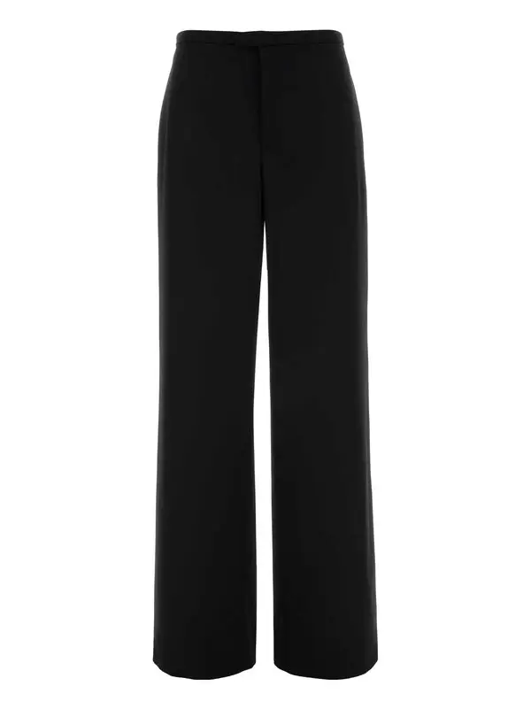 Gucci Wool Palazzo Pants - Black