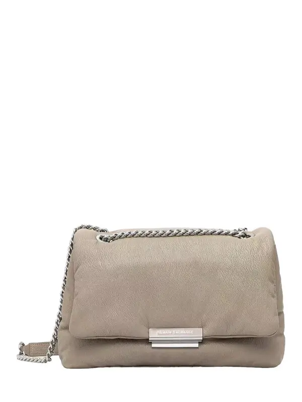 Armani Exchange Quilted Leather Shoulder Bag - Neutrals